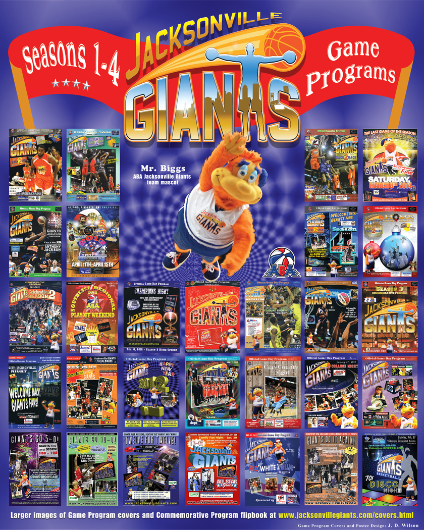 Game Day Programs Seasons 1 to 4 | Jacksonville Giants